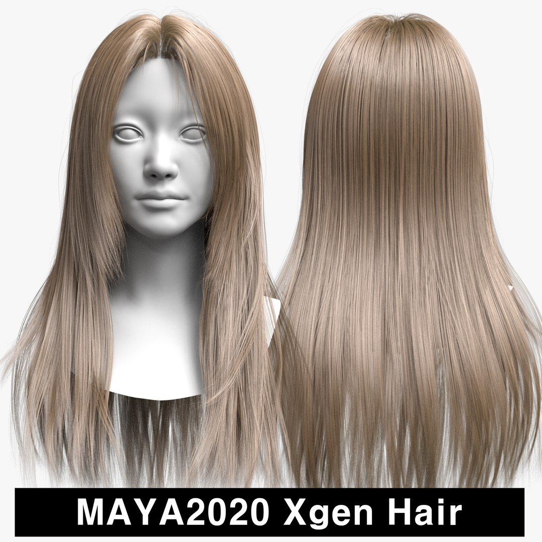realistic hair Xgen 3D 모델 - TurboSquid 2103981