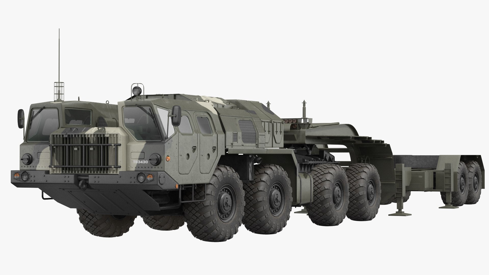 3D maz 7410 semi trailer - TurboSquid 1650708