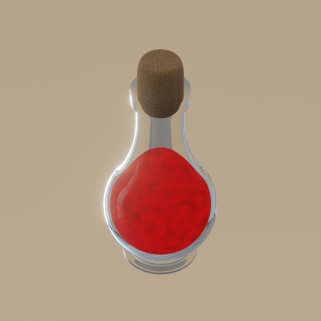 3D Potion Bottle - TurboSquid 2173208
