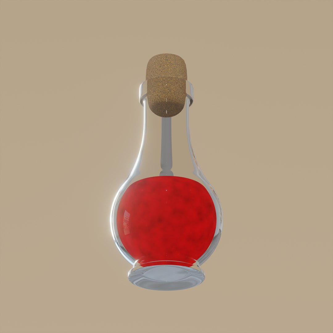 3D Potion Bottle - TurboSquid 2173208