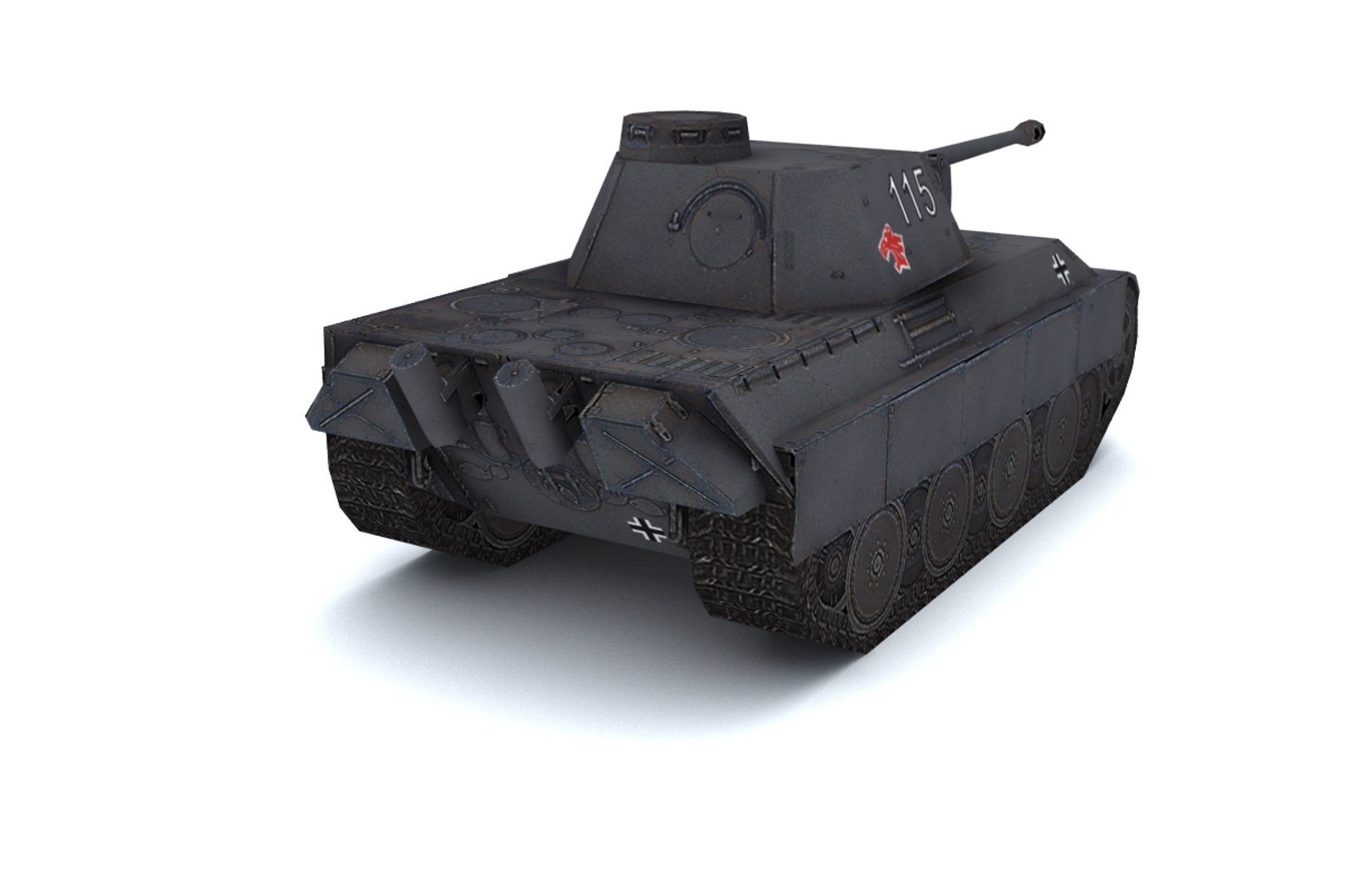 Ww Ii German Tank 3d Model