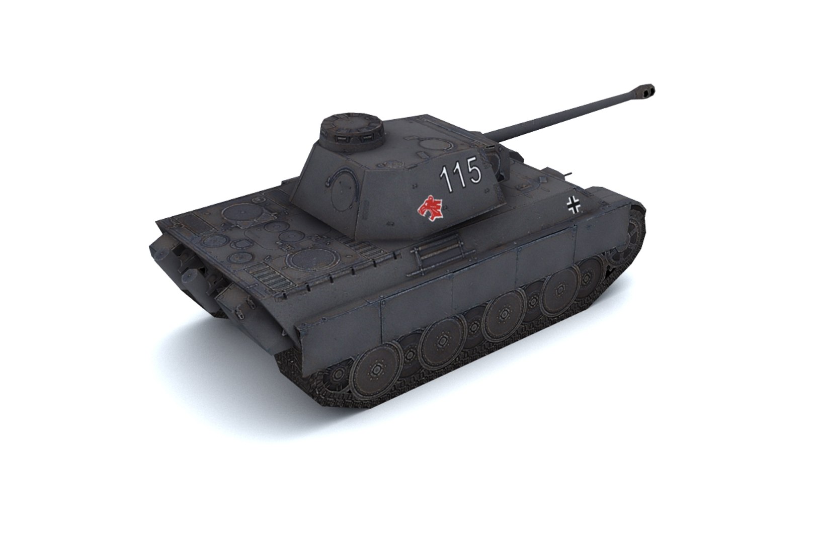 Ww Ii German Tank 3d Model