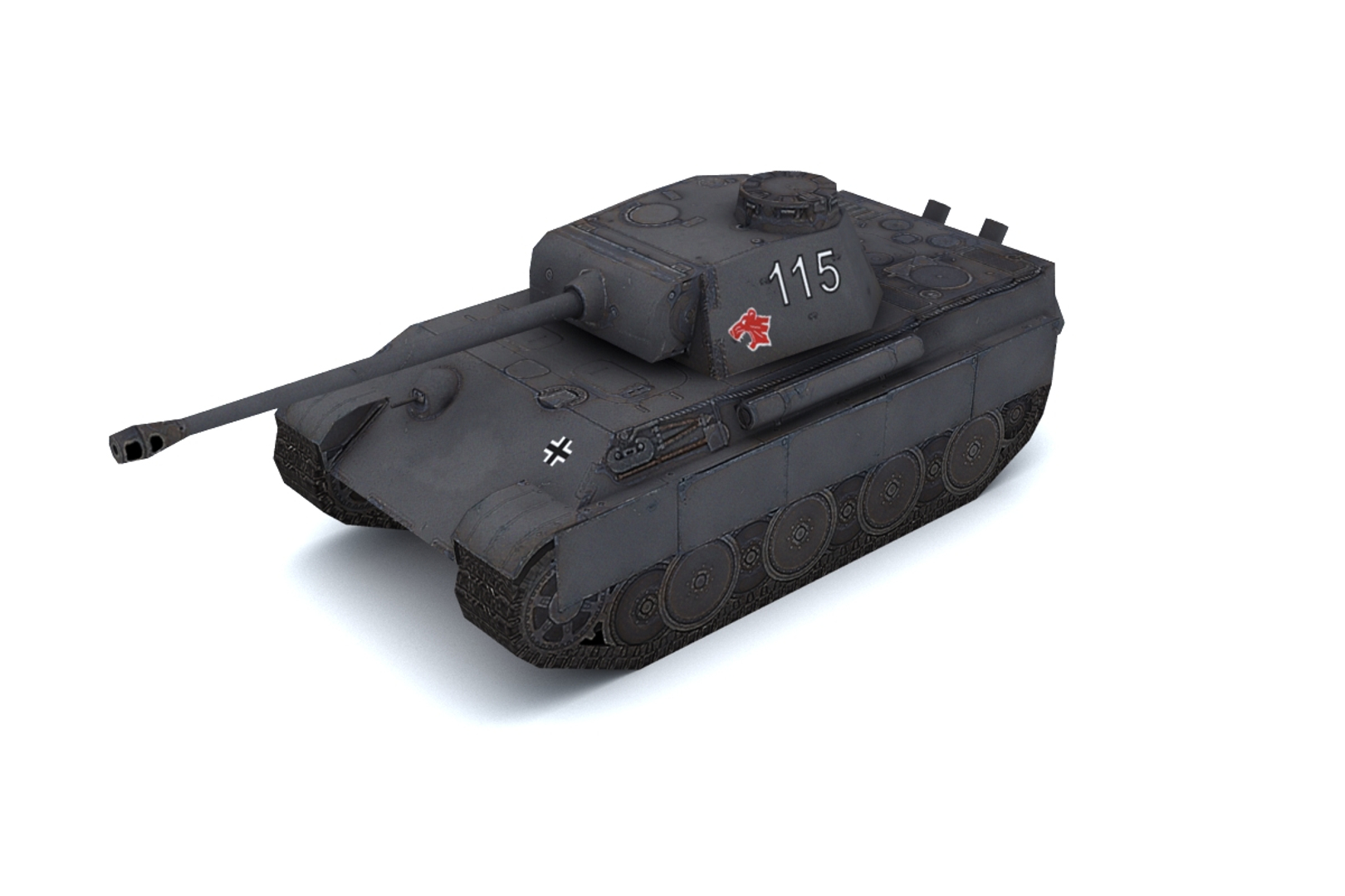 Ww Ii German Tank 3d Model