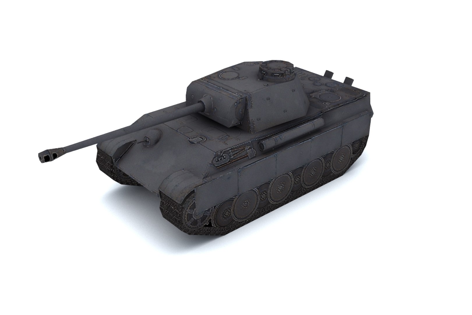 Ww Ii German Tank 3d Model