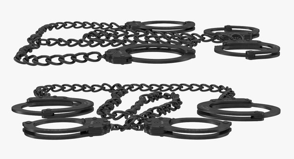 3d model handcuffs leg irons