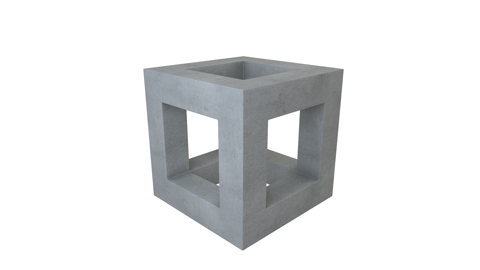 3D Concrete Block Model - TurboSquid 2337601