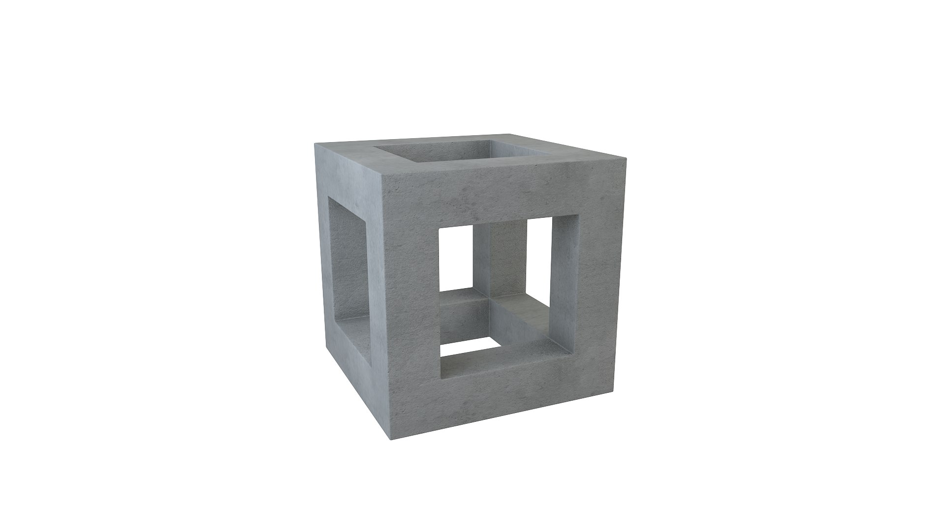 3D Concrete Block Model - TurboSquid 2337601