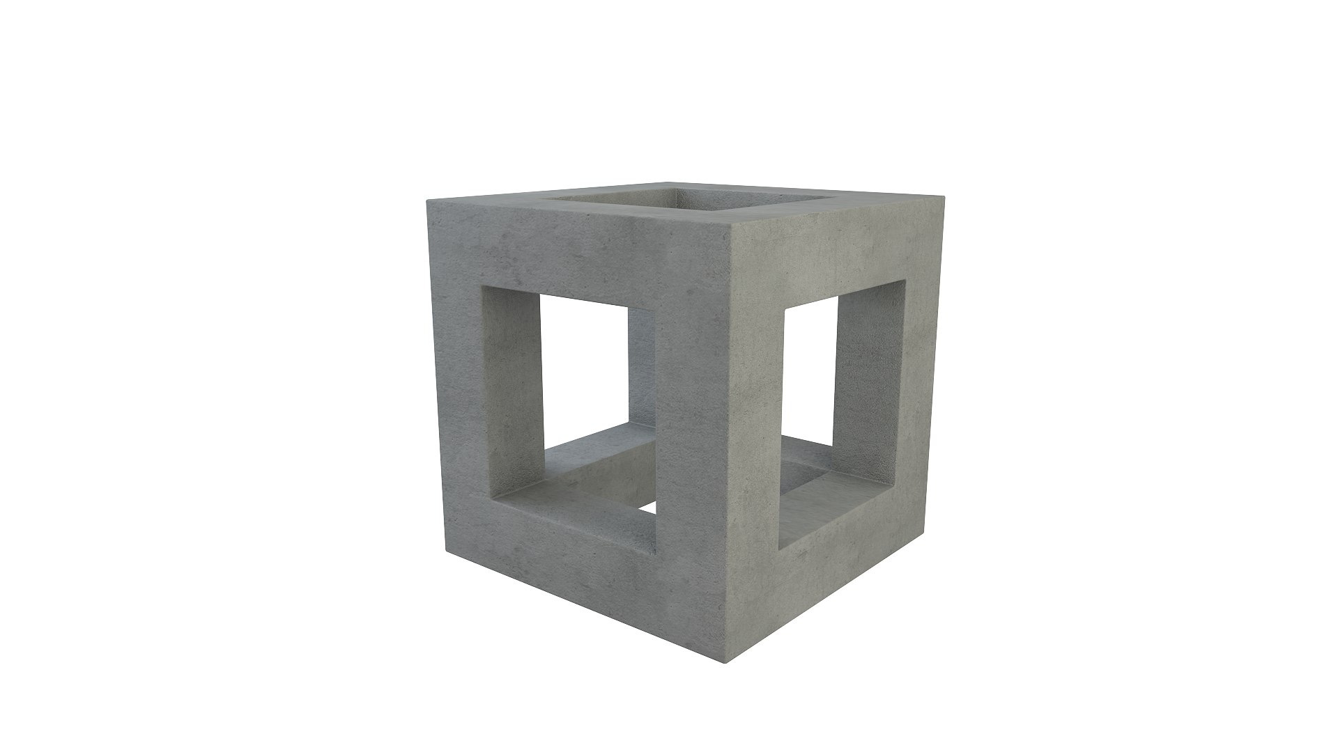 3D Concrete Block Model - TurboSquid 2337601