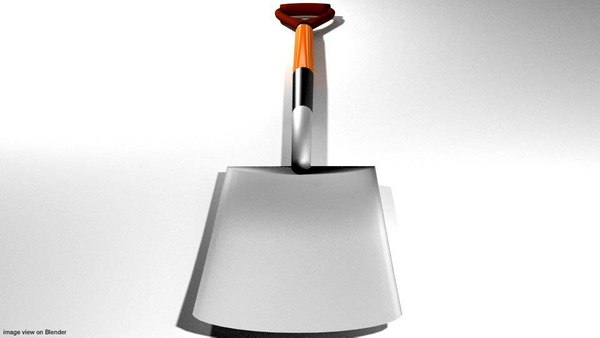3d garden tool spade