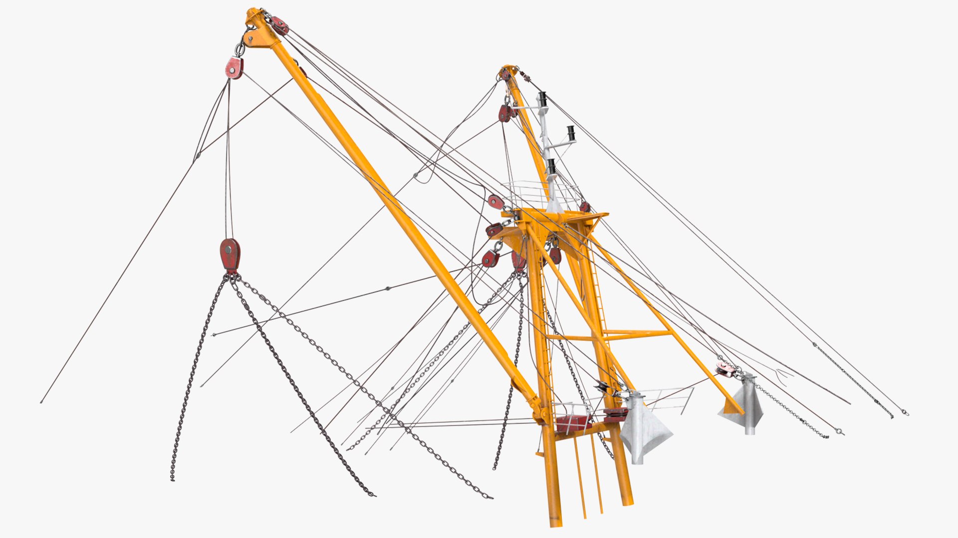 3D Trawler Mast Trawls Model - TurboSquid 1606889