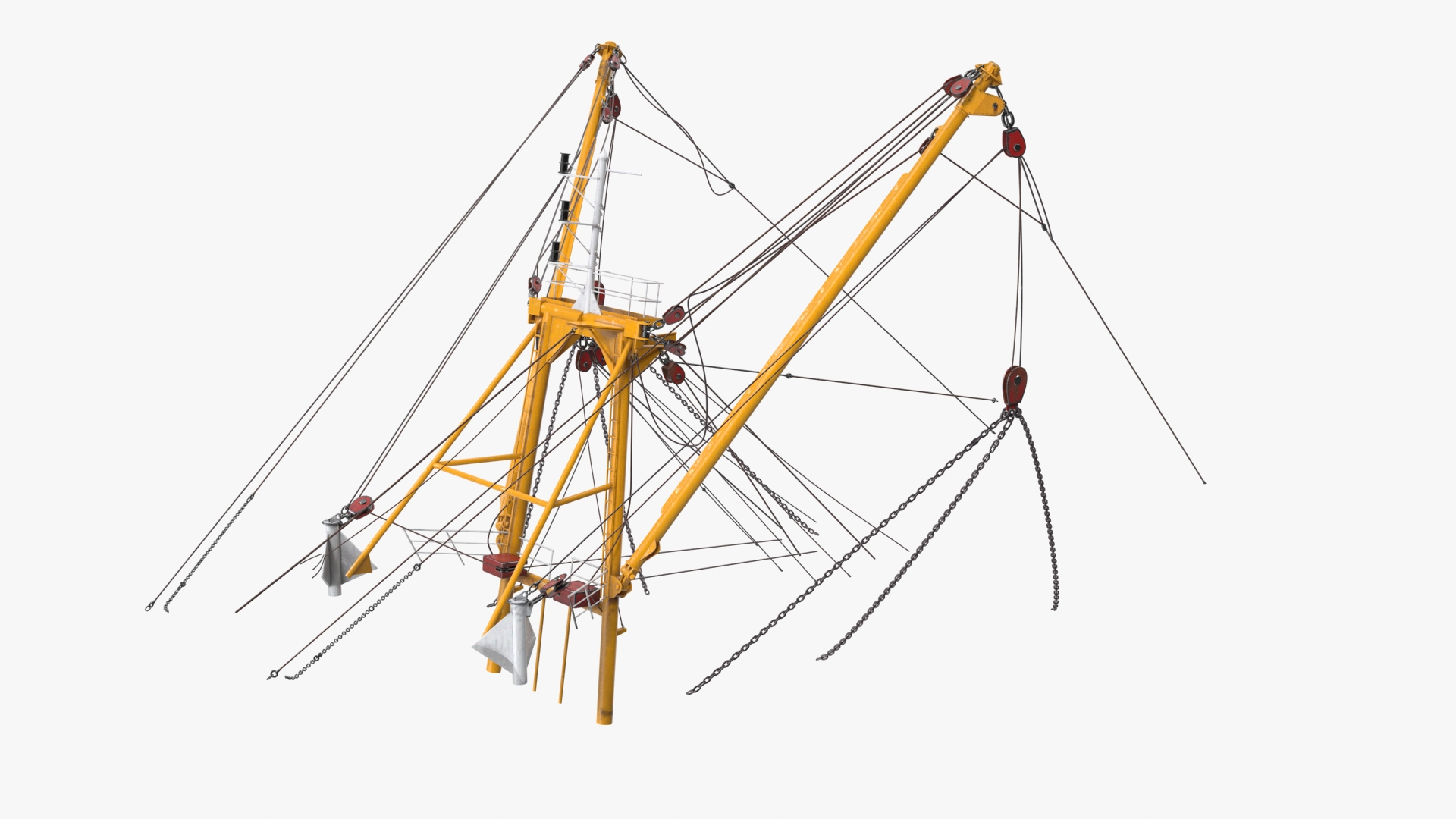 3D Trawler Mast Trawls Model - TurboSquid 1606889