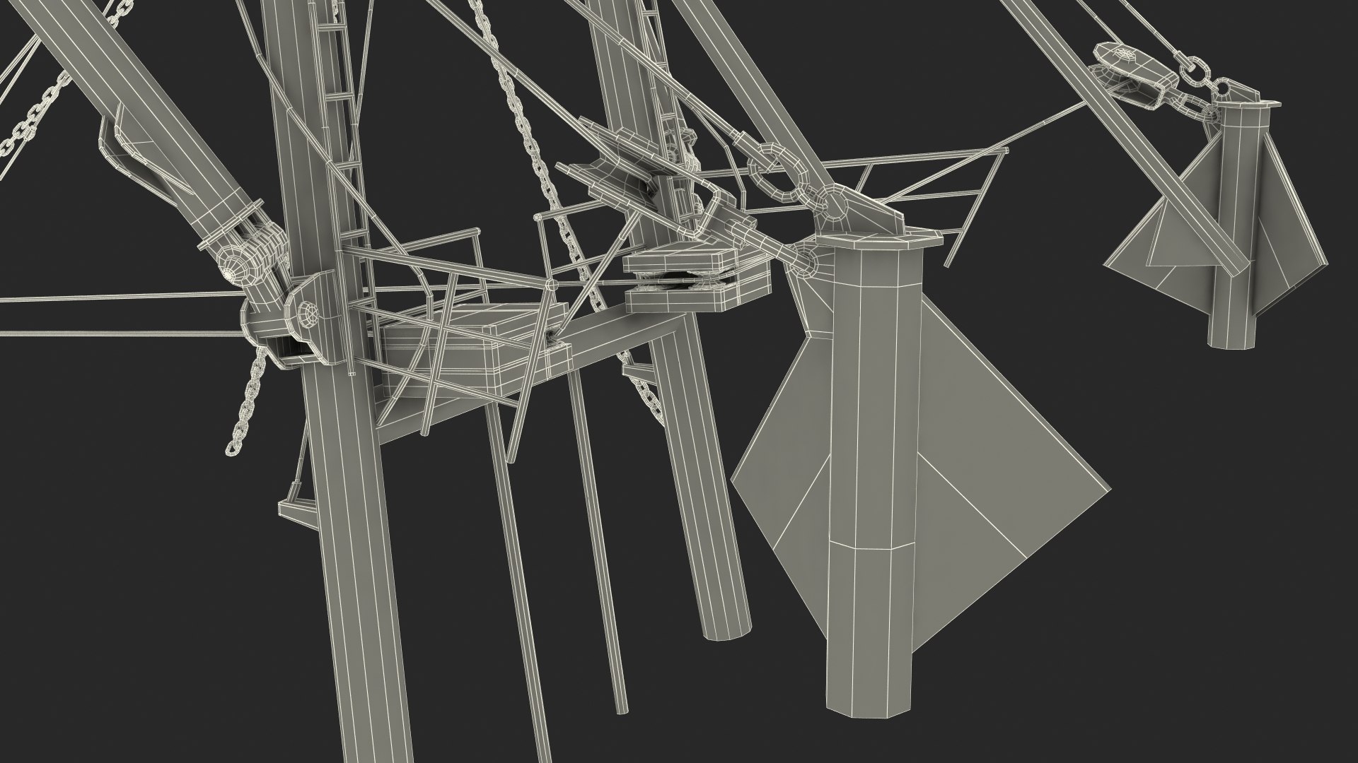 3D Trawler Mast Trawls Model - TurboSquid 1606889
