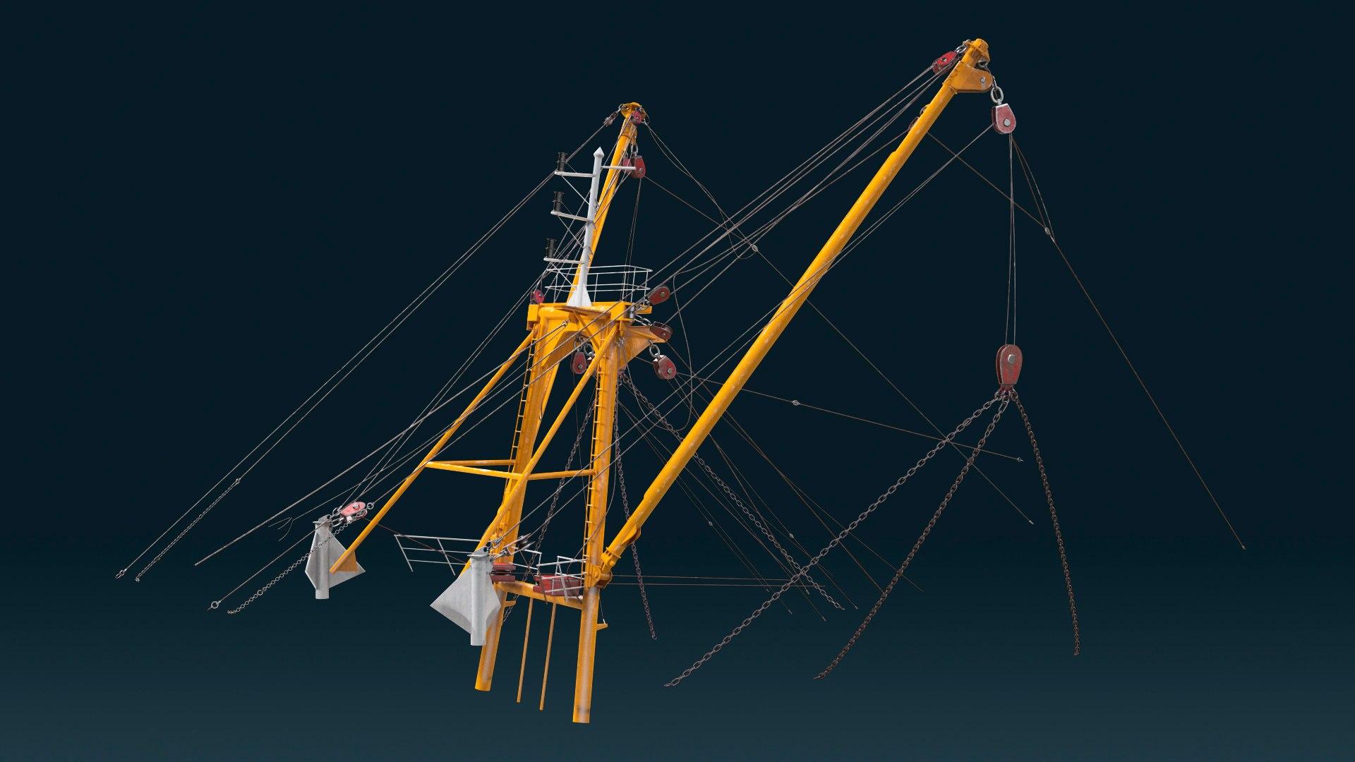 3D Trawler Mast Trawls Model - TurboSquid 1606889