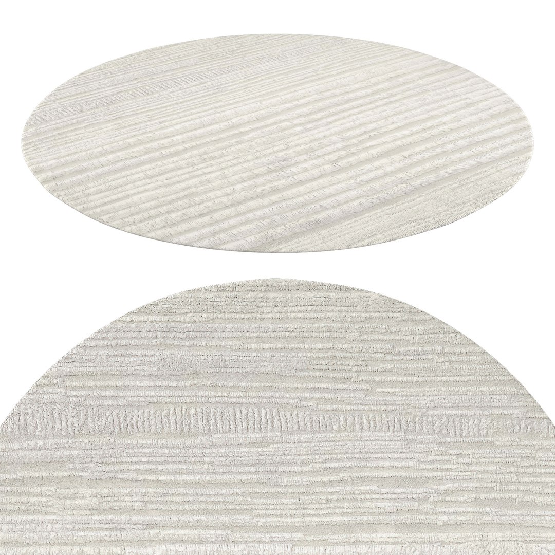 Alya Wool Rug Round 3D Model - TurboSquid 2367490