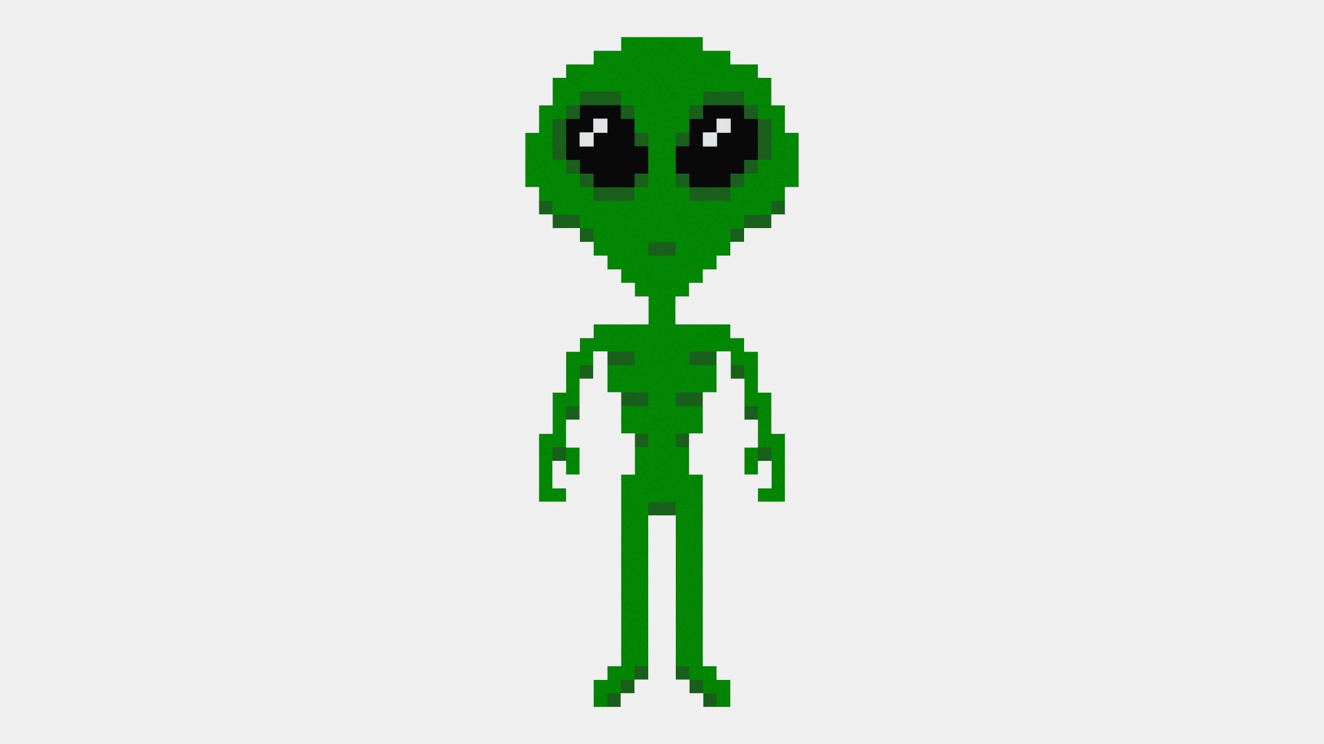 Pixel Alien Character 3D Model - TurboSquid 2184684