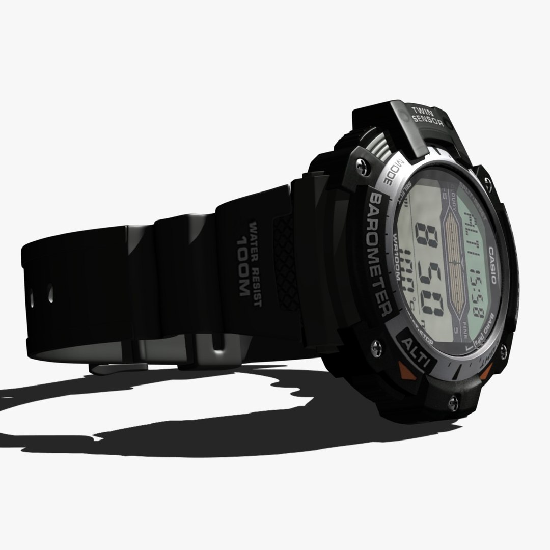 casio watch 3d model