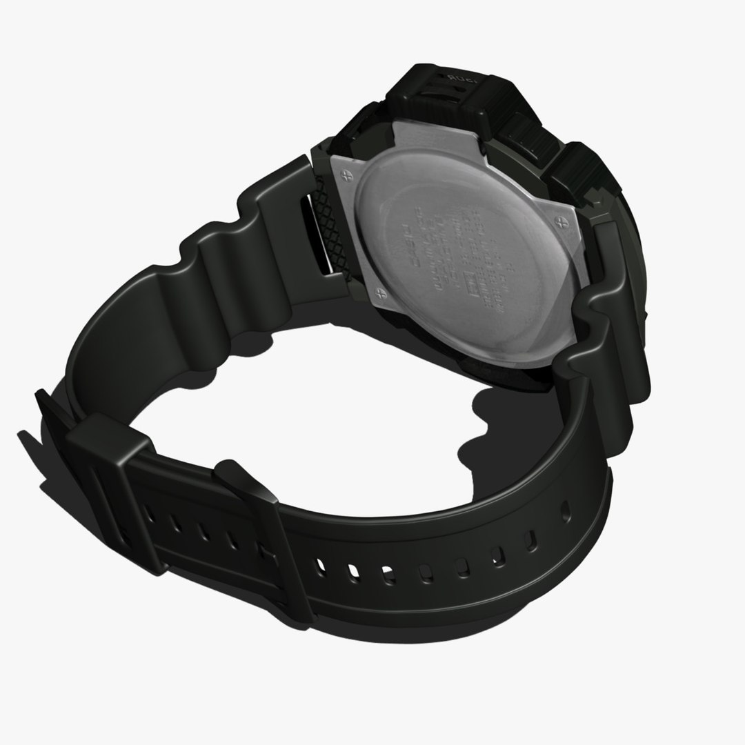 casio watch 3d model