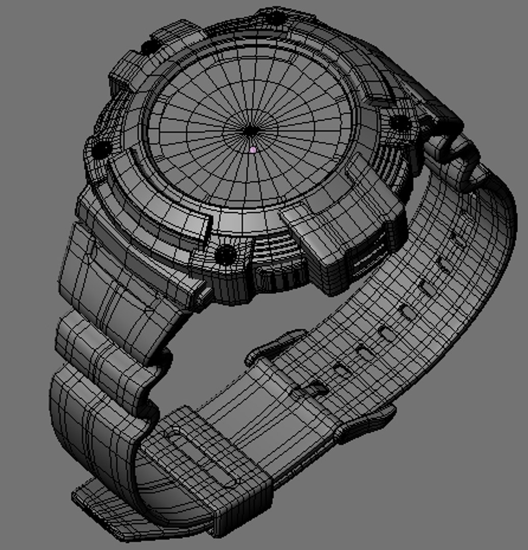 casio watch 3d model