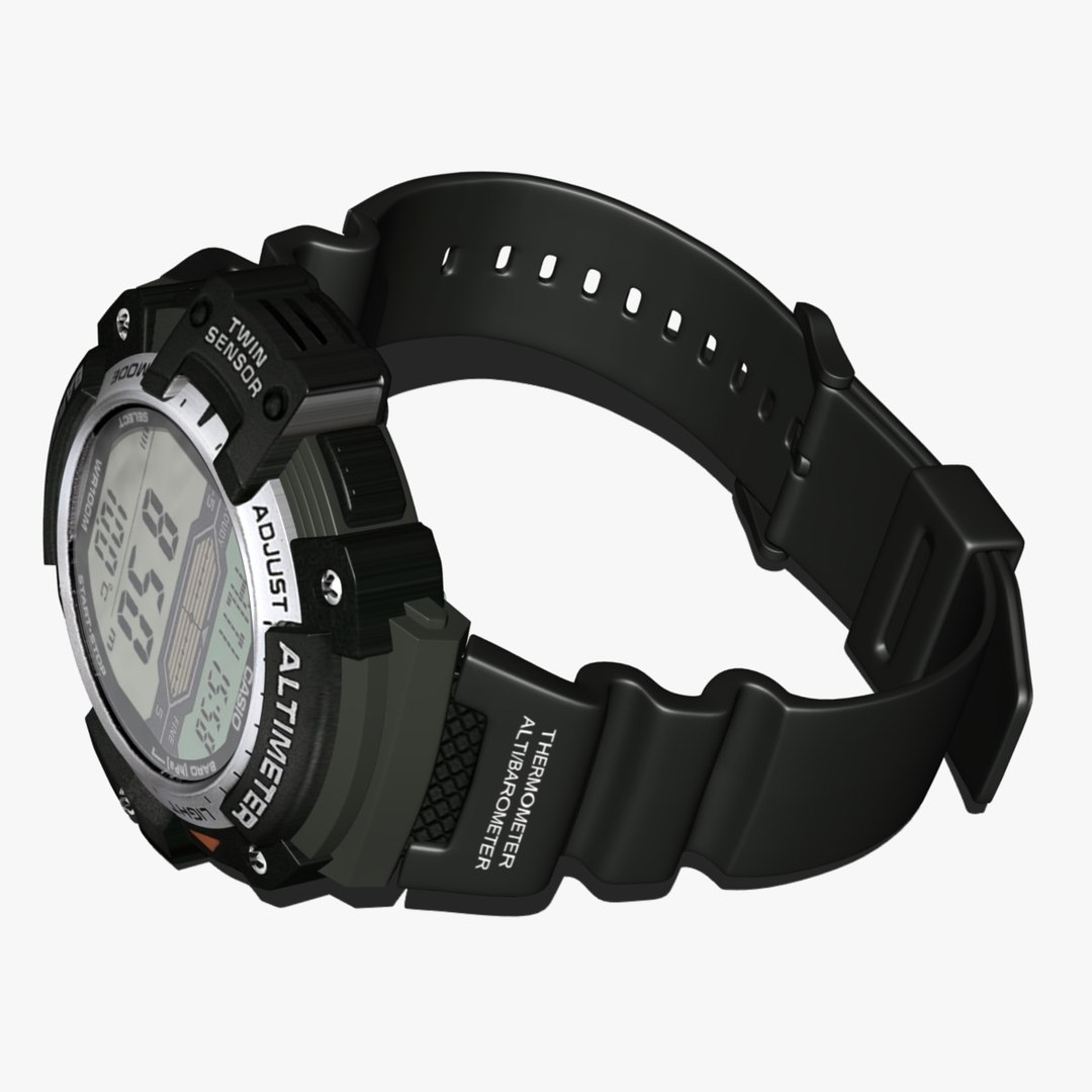 casio watch 3d model