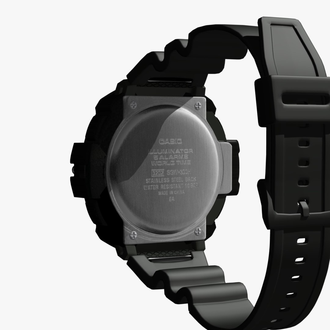 casio watch 3d model