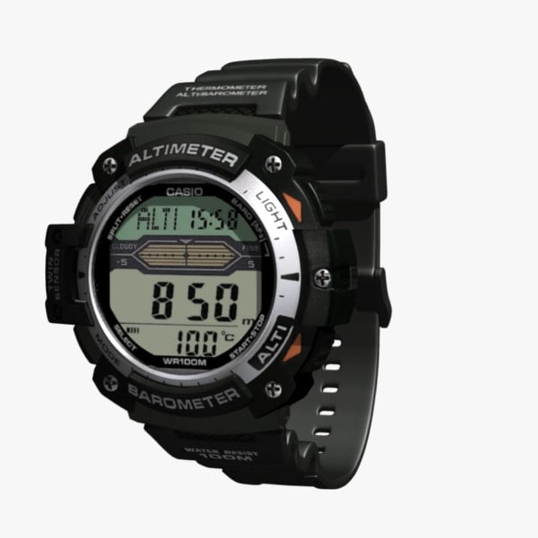 casio watch 3d model