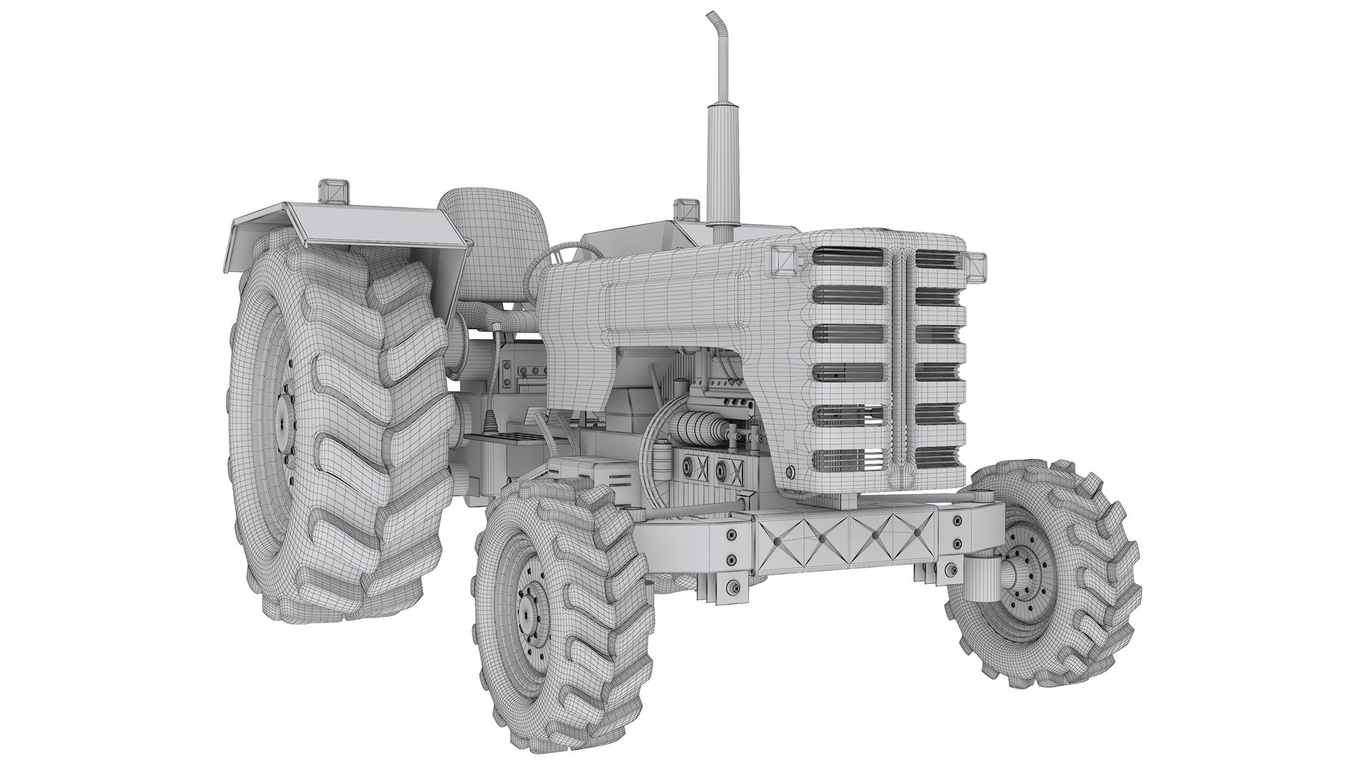 Farm Tractor 3D Model - TurboSquid 2238145