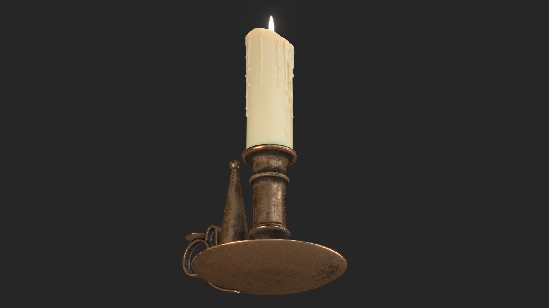 3D Table Candle Holder 8K PBR Textures Model - TurboSquid 1994948
