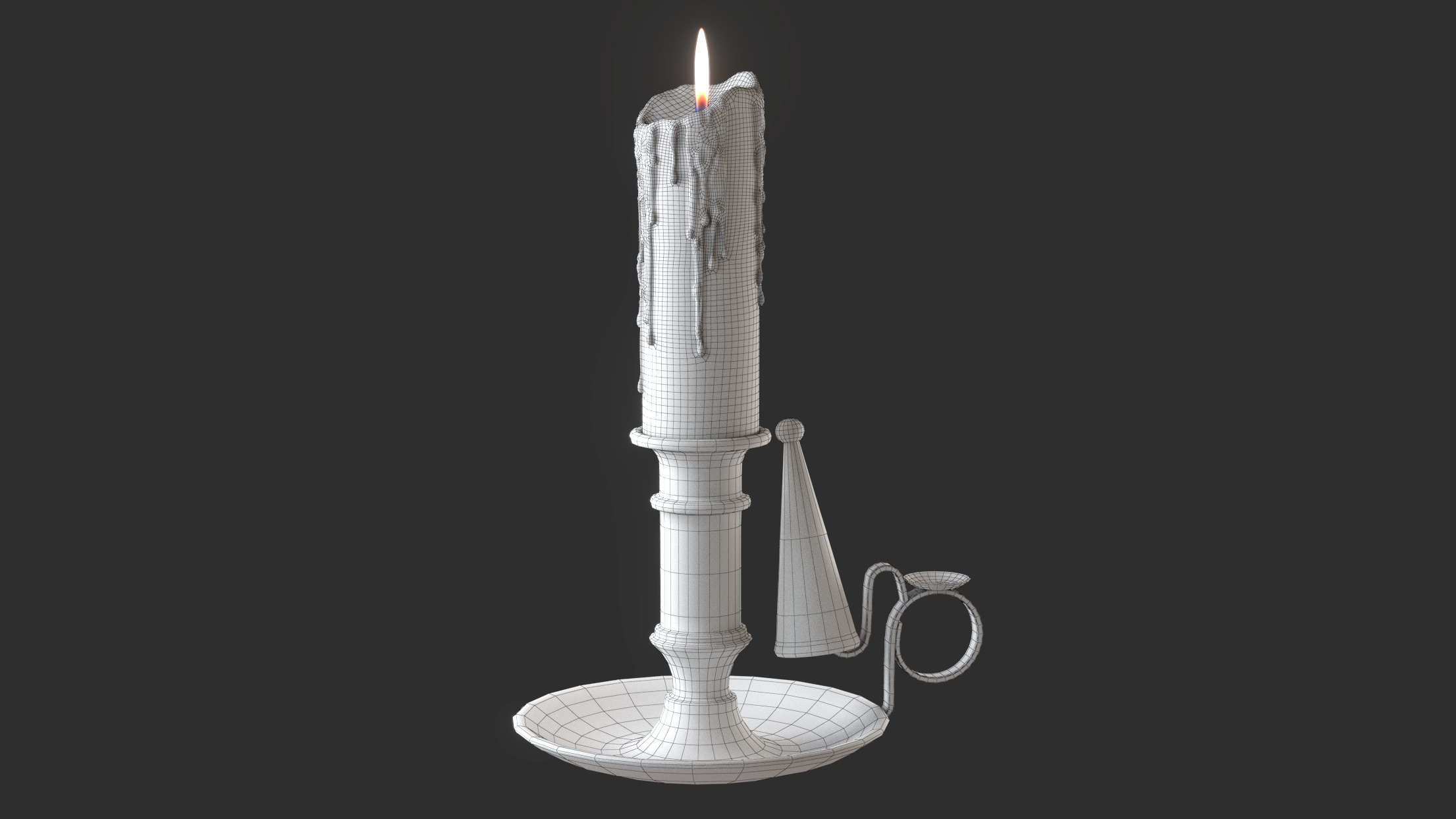 3D Table Candle Holder 8K PBR Textures model - TurboSquid 1994948