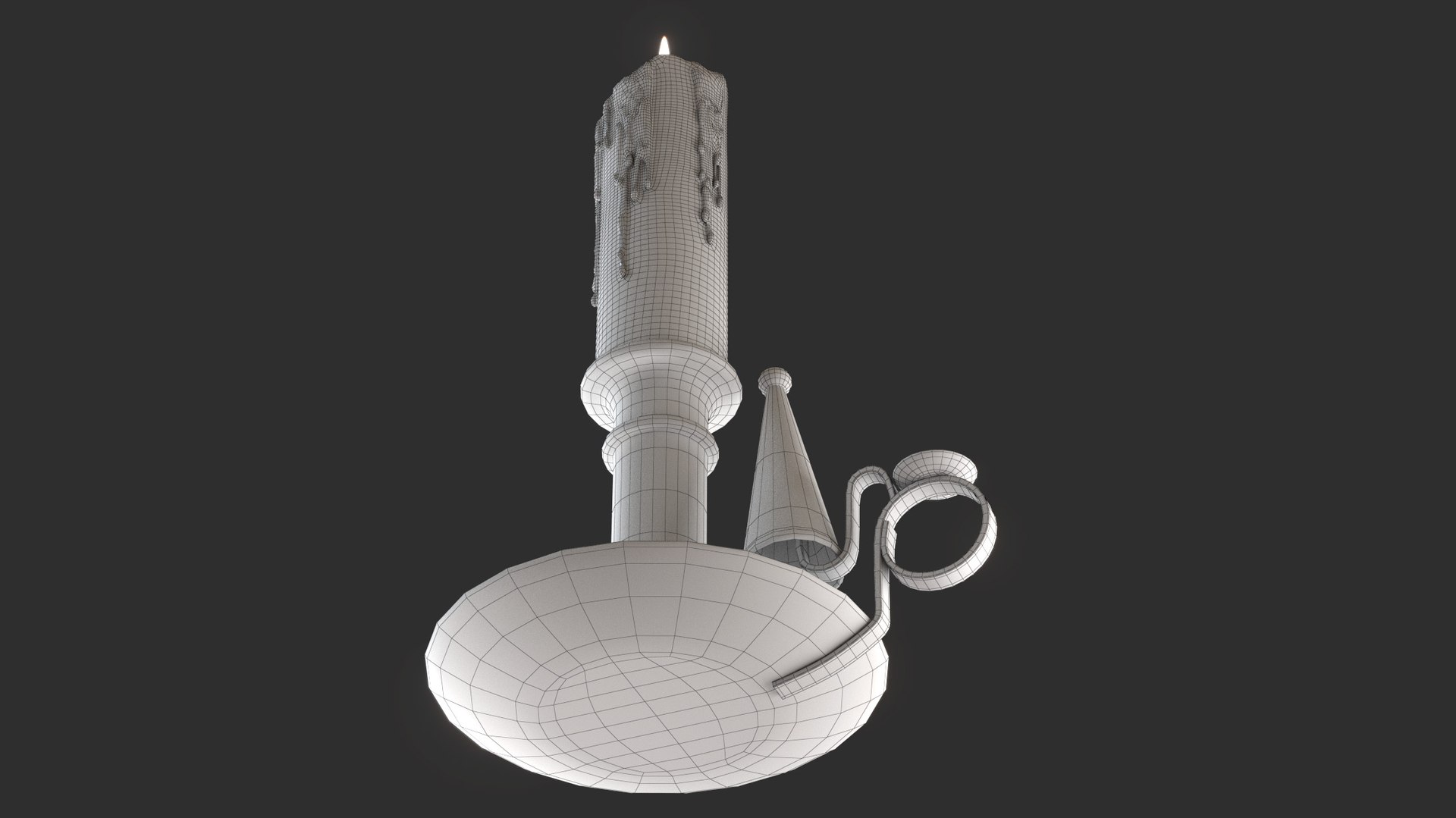 3D Table Candle Holder 8K PBR Textures Model - TurboSquid 1994948