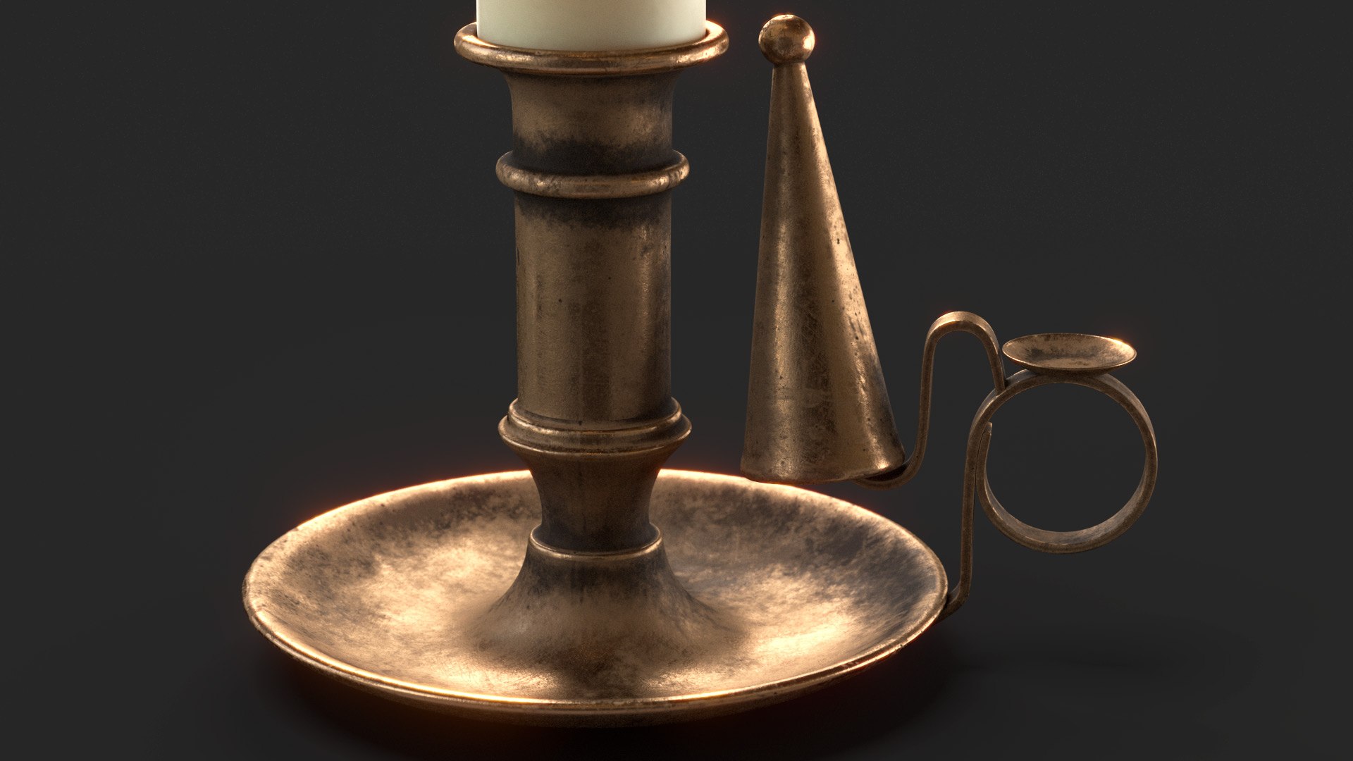 3D Table Candle Holder 8K PBR Textures Model - TurboSquid 1994948