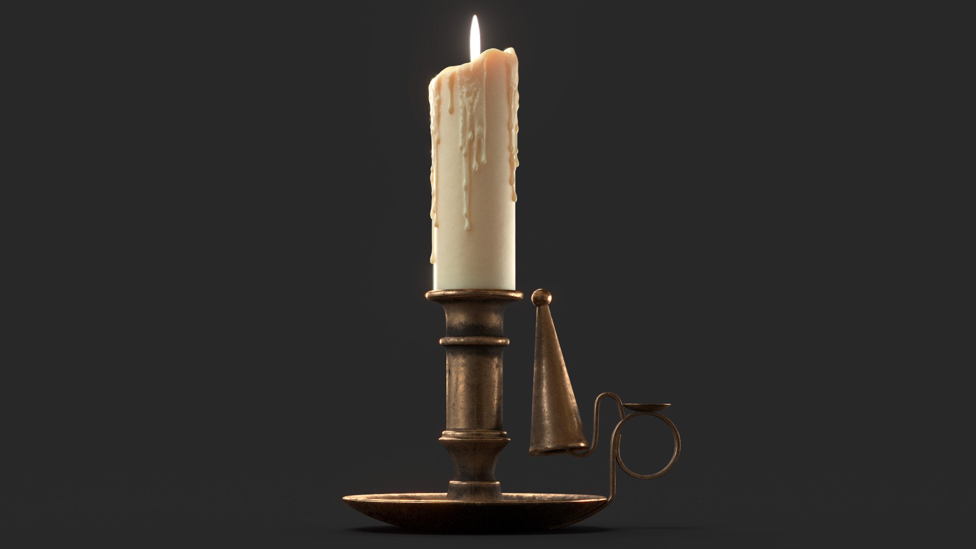 3D Table Candle Holder 8K PBR Textures Model - TurboSquid 1994948