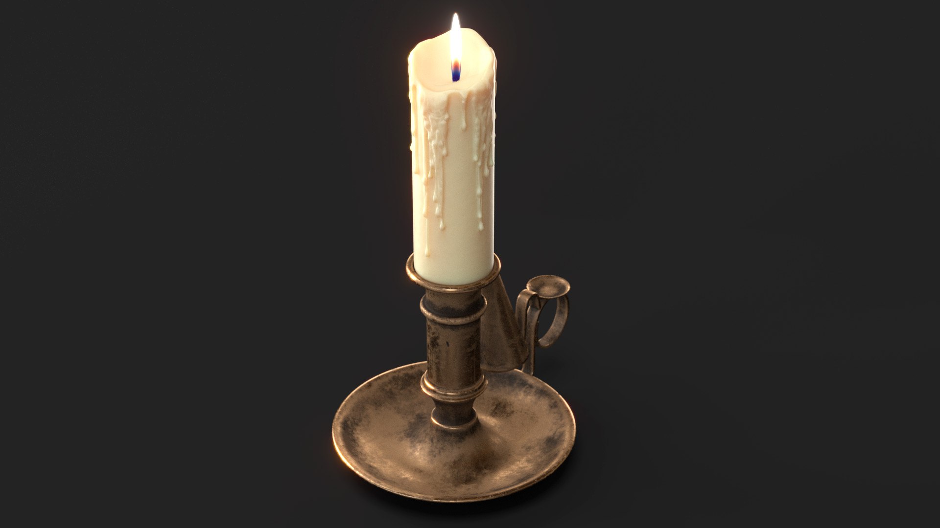 3D Table Candle Holder 8K PBR Textures Model - TurboSquid 1994948