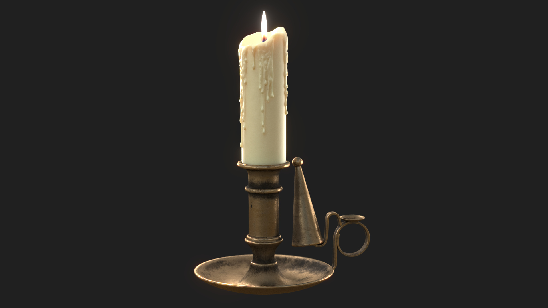 3D Table Candle Holder 8K PBR Textures Model - TurboSquid 1994948