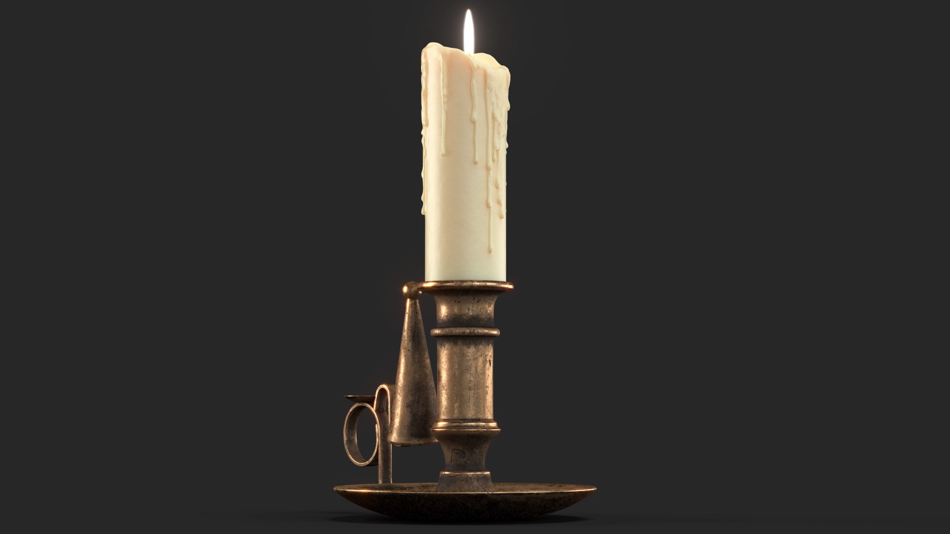 3D Table Candle Holder 8K PBR Textures Model - TurboSquid 1994948