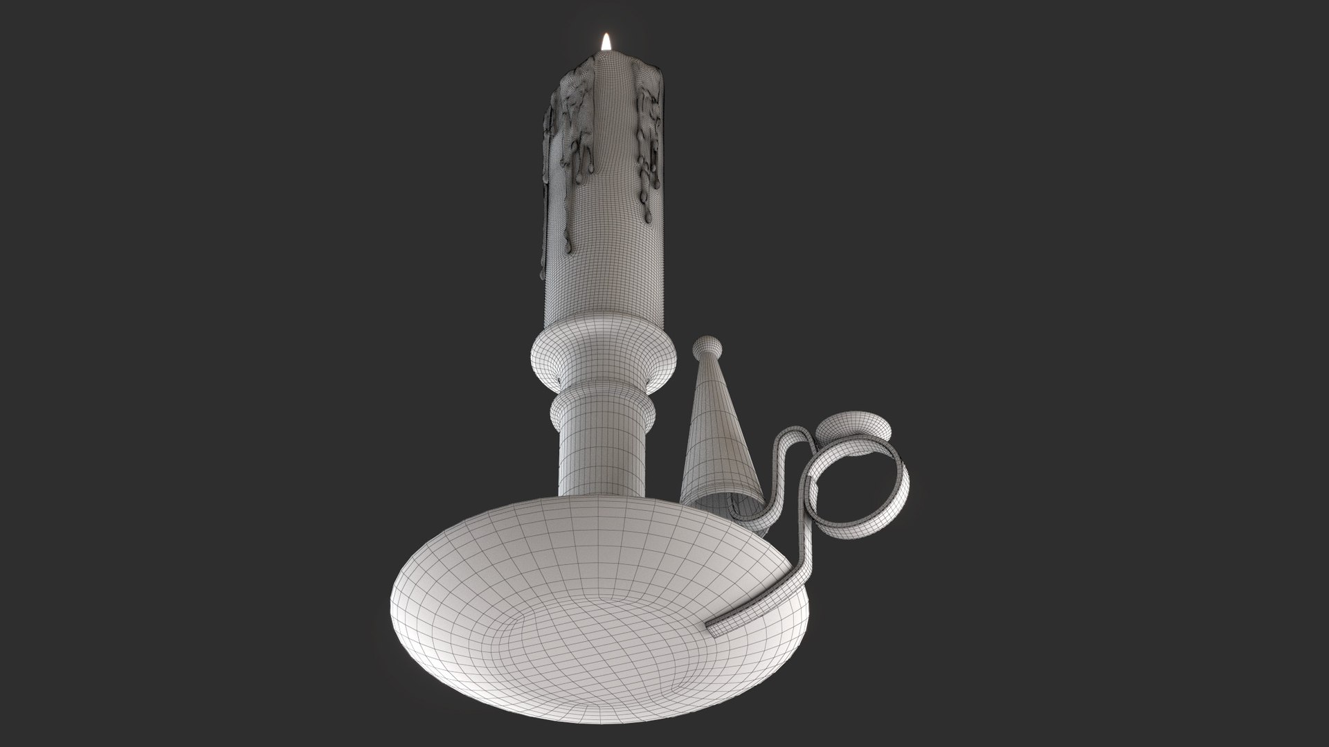 3D Table Candle Holder 8K PBR Textures model - TurboSquid 1994948