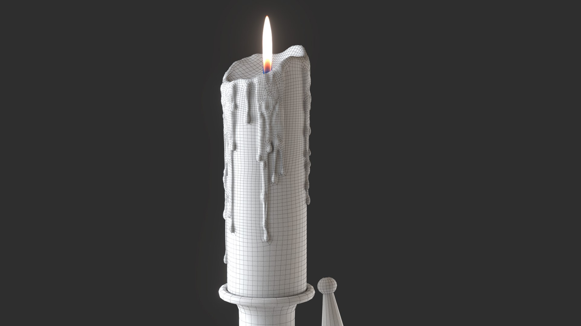 3D Table Candle Holder 8K PBR Textures Model - TurboSquid 1994948