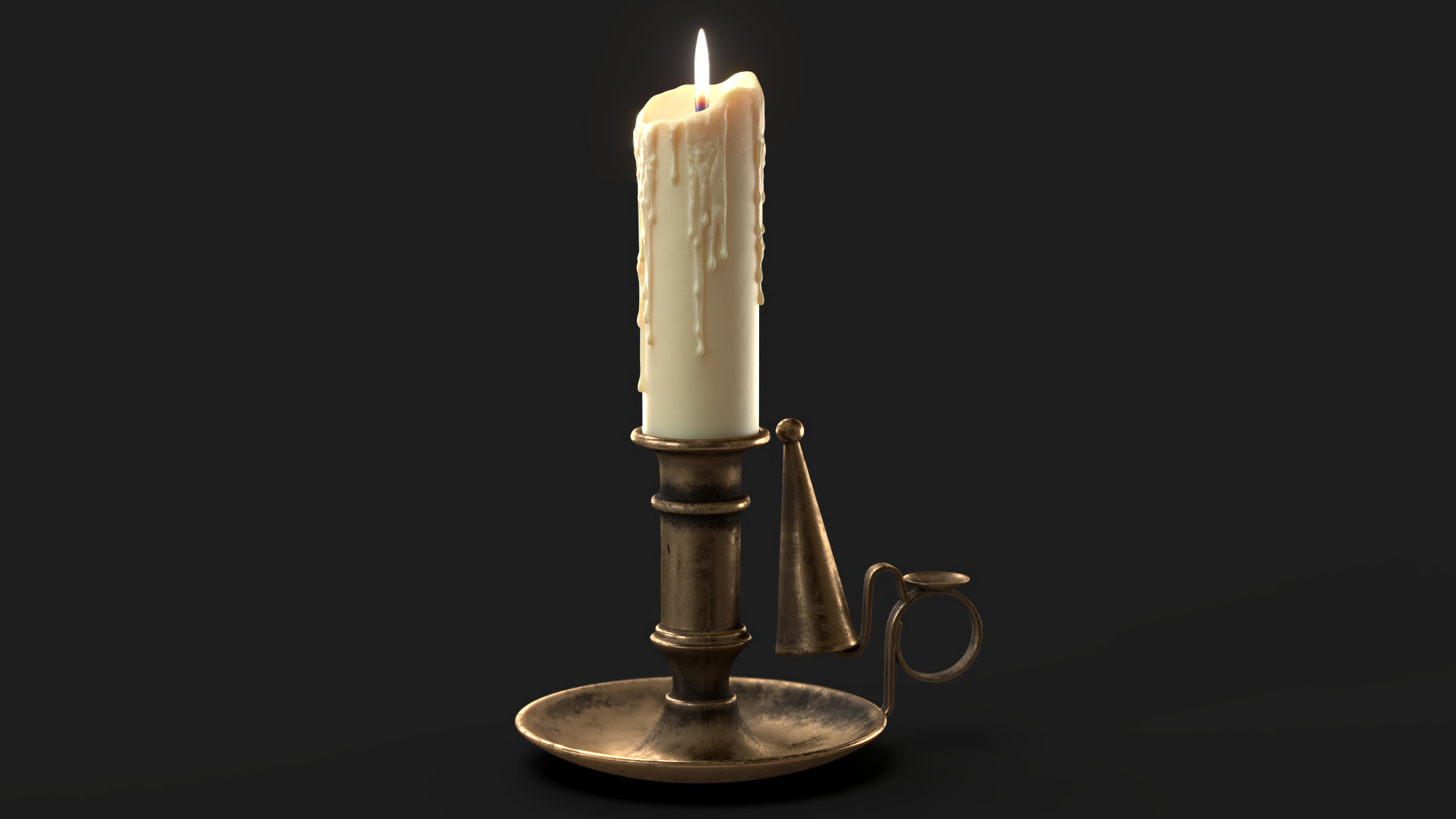 3D Table Candle Holder 8K PBR Textures Model - TurboSquid 1994948