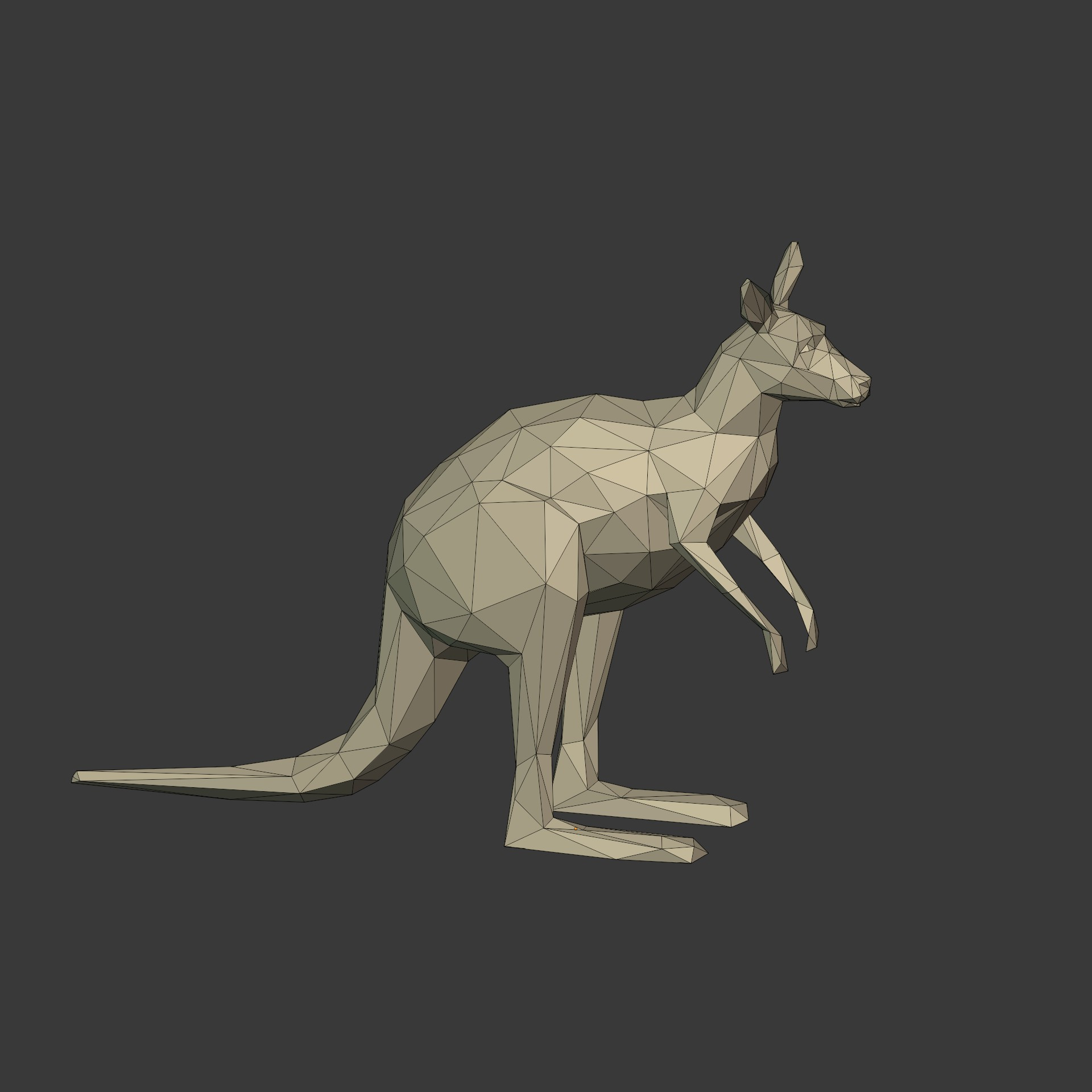 modelo 3d Canguro de dibujos animados de LowPoly - TurboSquid 1746813