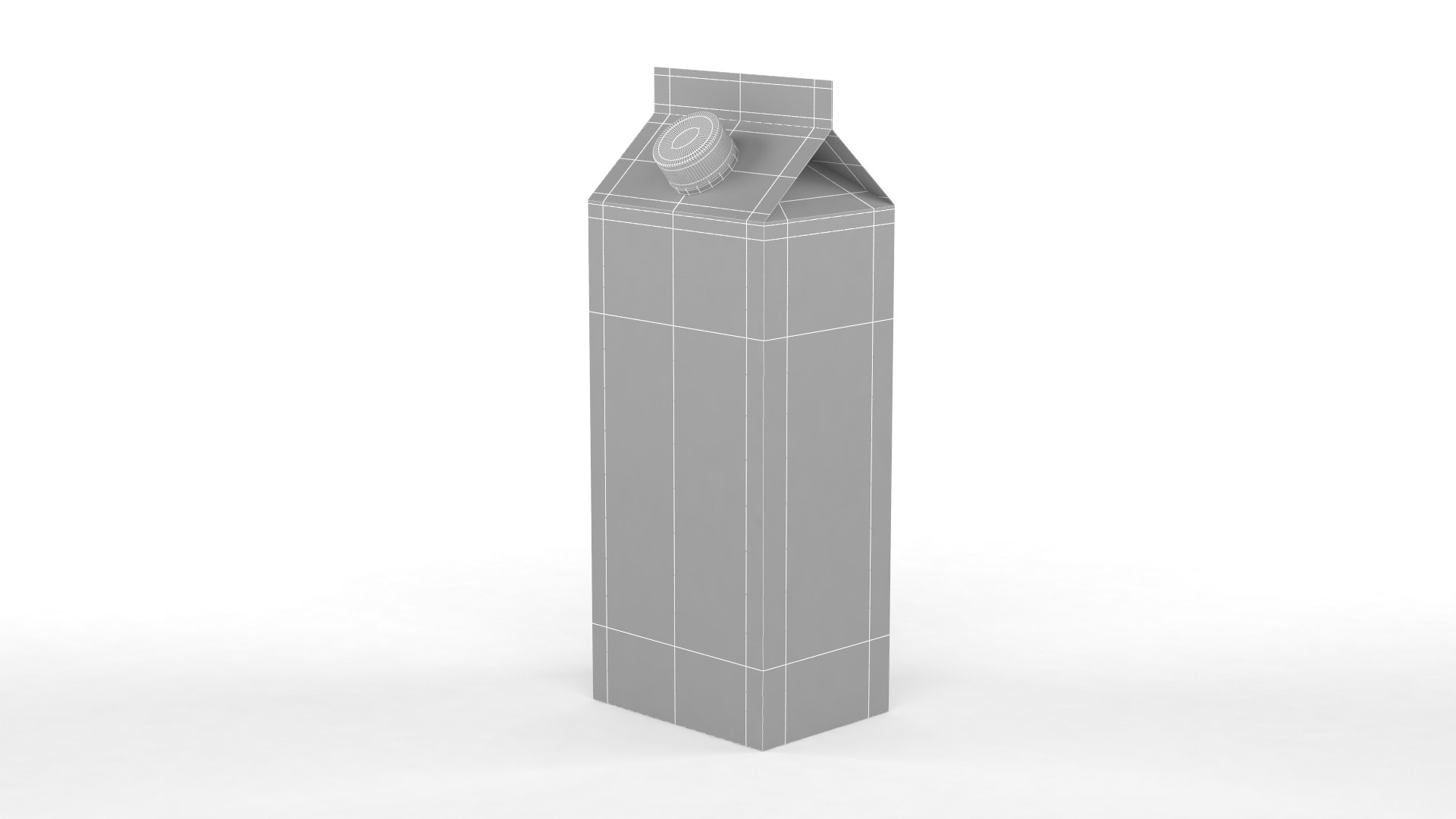 Milk Box with Glass 3D - TurboSquid 1883920