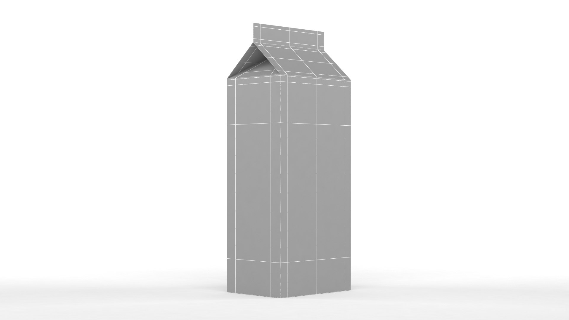 Milk Box with Glass 3D - TurboSquid 1883920