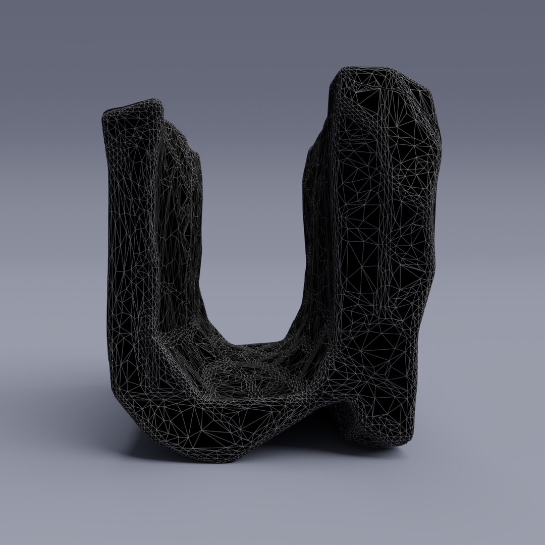 Letter U 3D - TurboSquid 1385904
