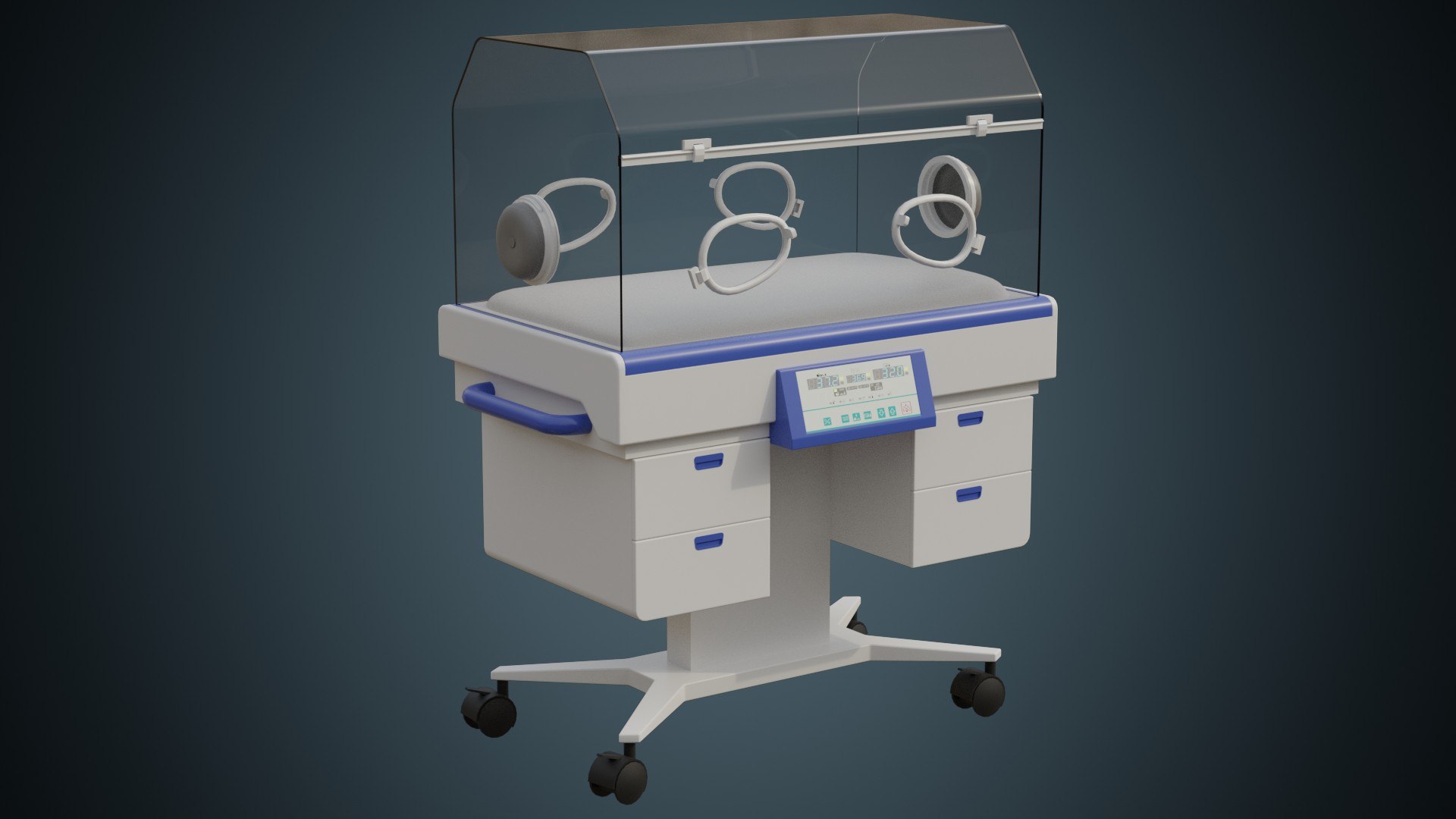 Infant Incubator 1 Basic 3D Model - TurboSquid 2046864