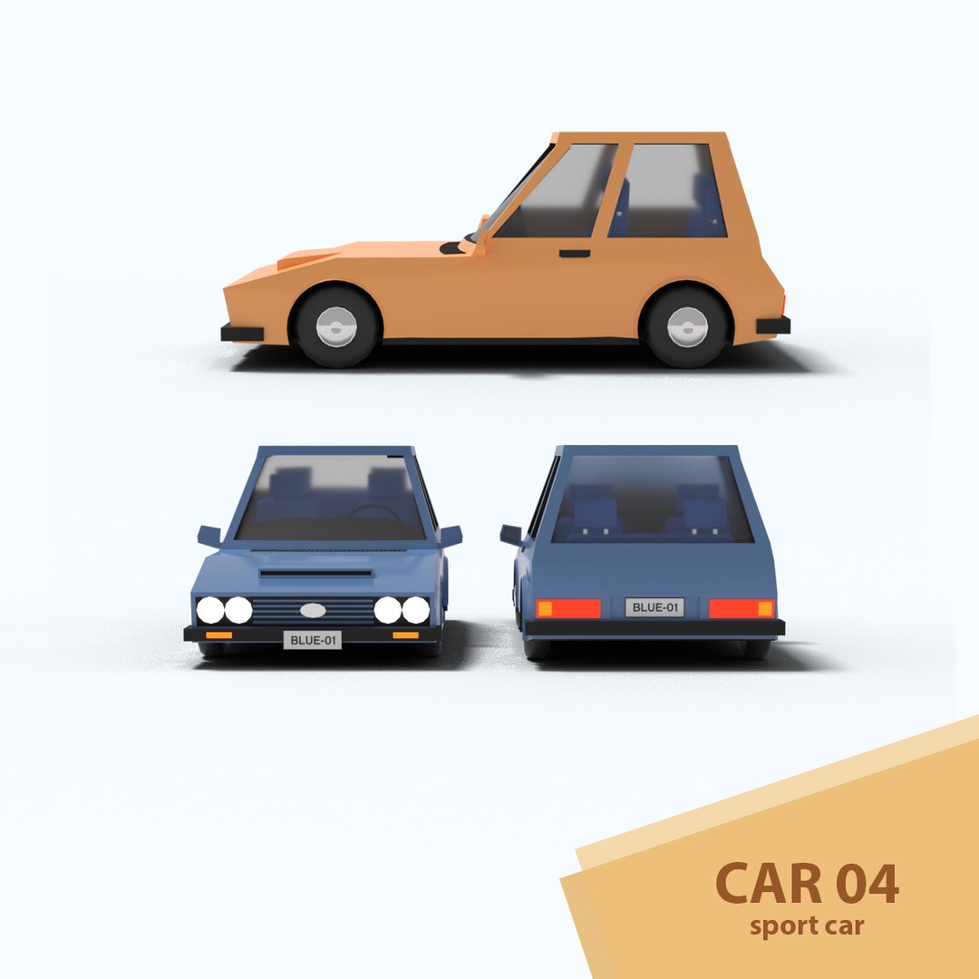 Cartoon Cars Pack Model - TurboSquid 1985631