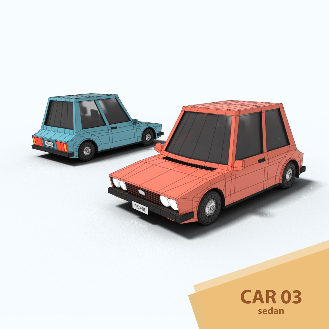 Cartoon Cars Pack Model - TurboSquid 1985631