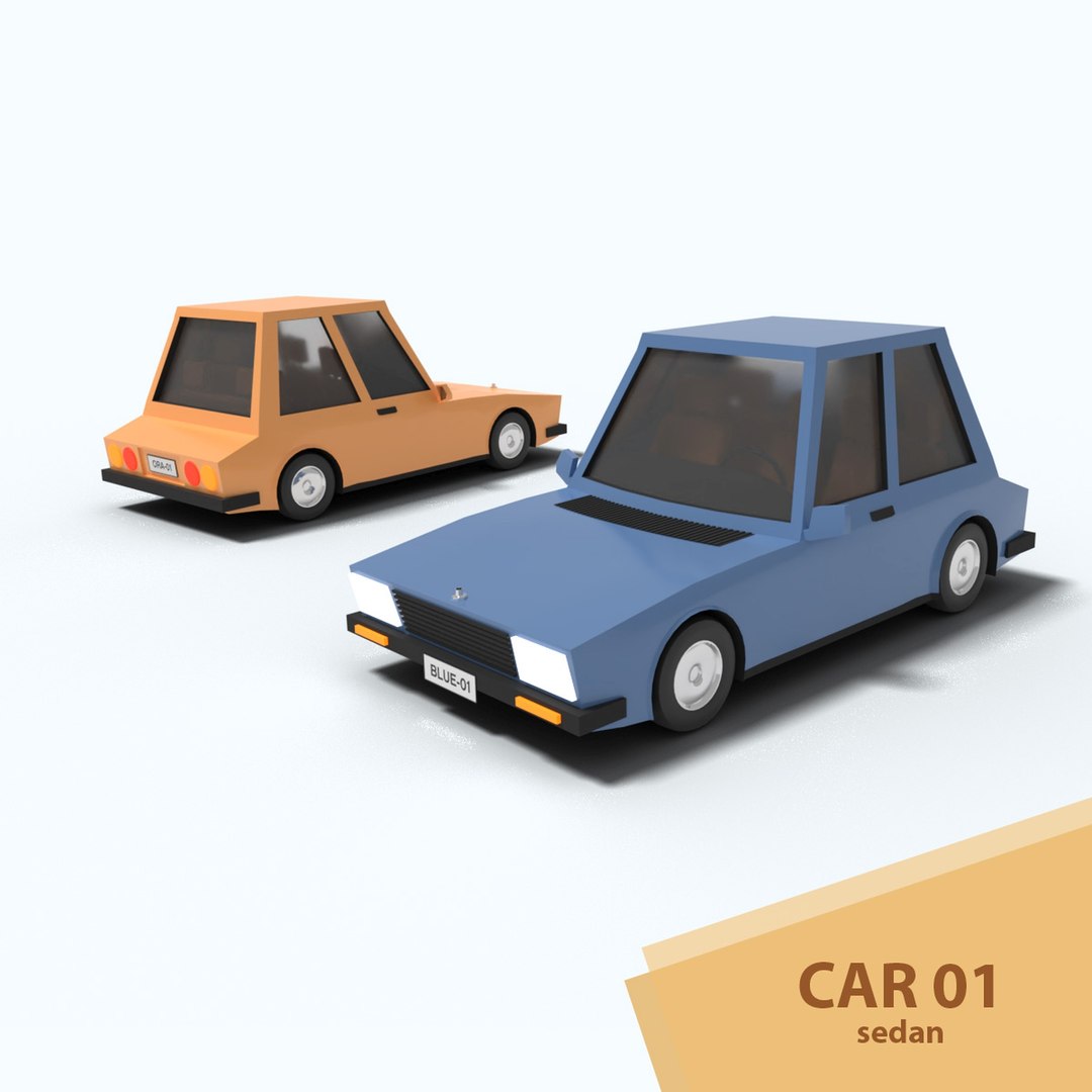 Cartoon Cars Pack Model - TurboSquid 1985631
