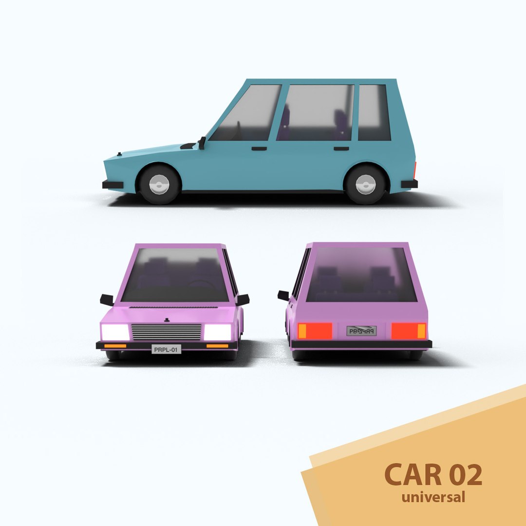 Cartoon Cars Pack Model - TurboSquid 1985631