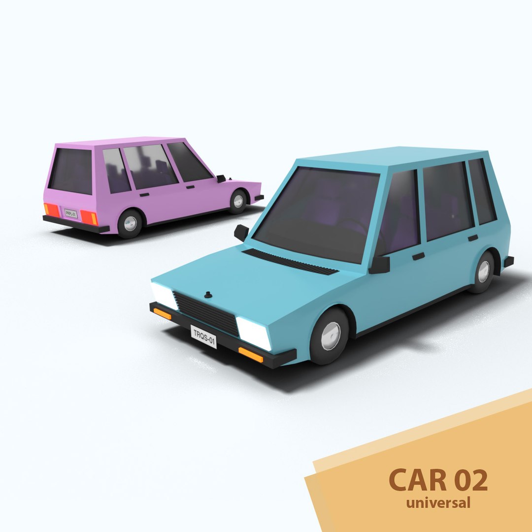 Cartoon Cars Pack Model - TurboSquid 1985631