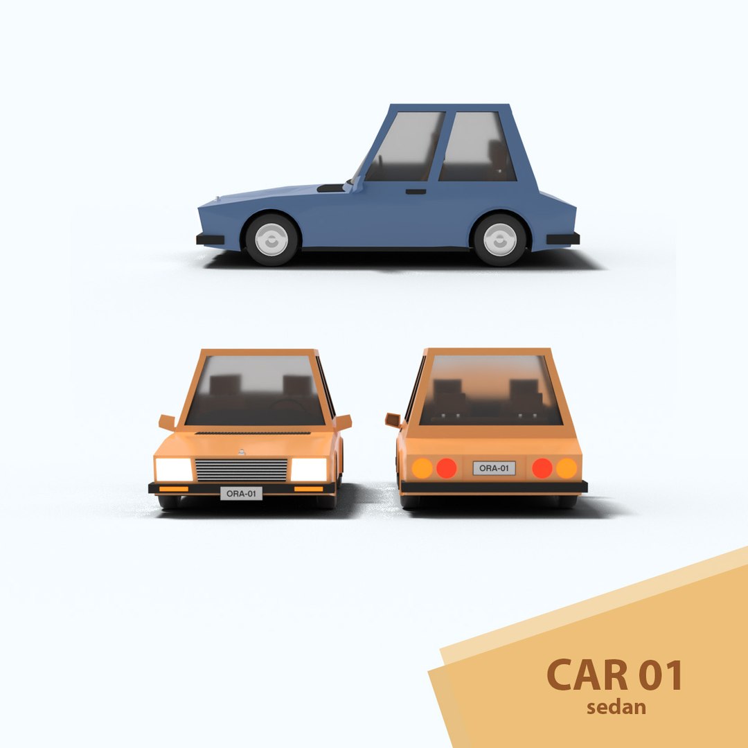 Cartoon Cars Pack Model - TurboSquid 1985631