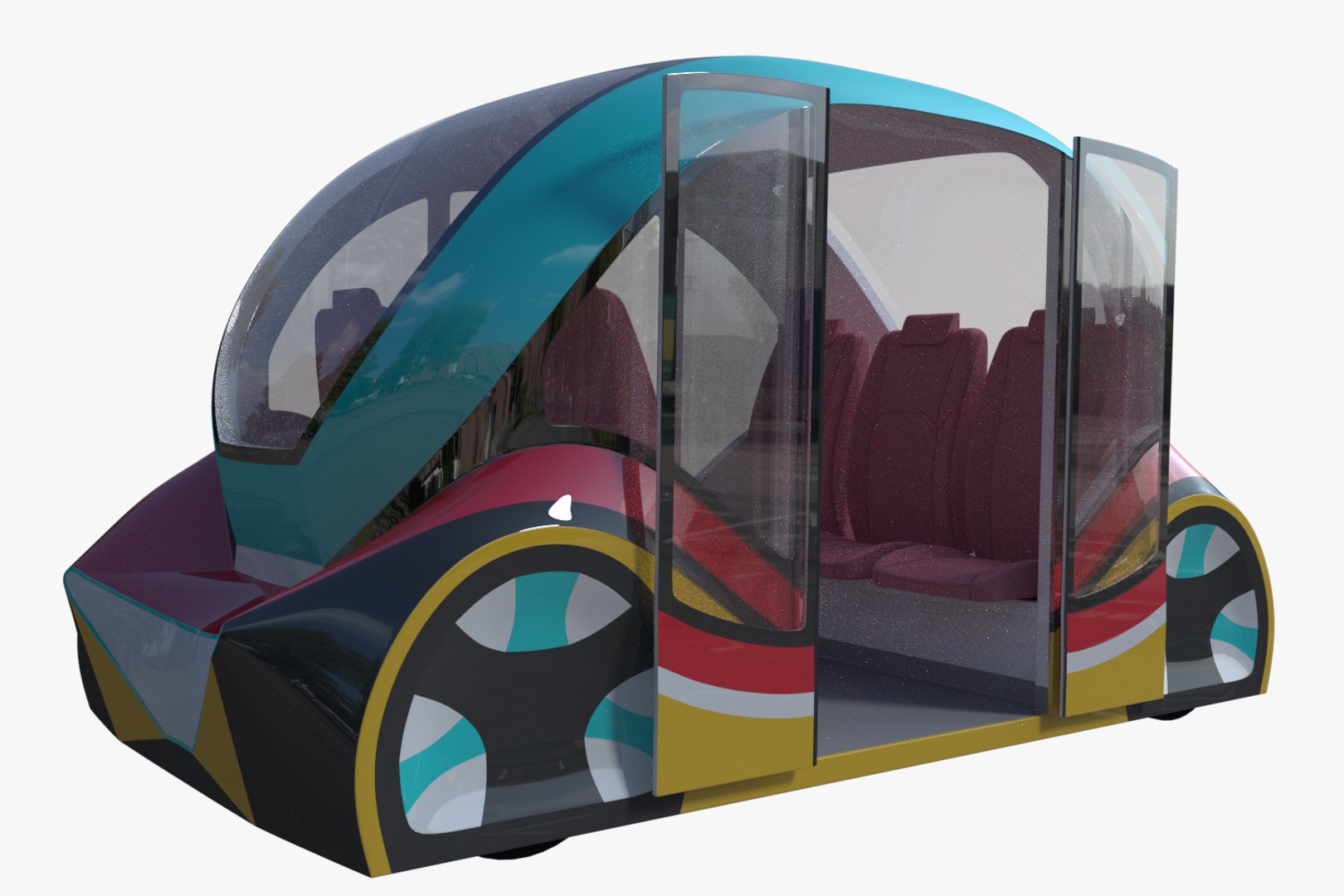 3D Shuttle Minibuses Collection - TurboSquid 2059923