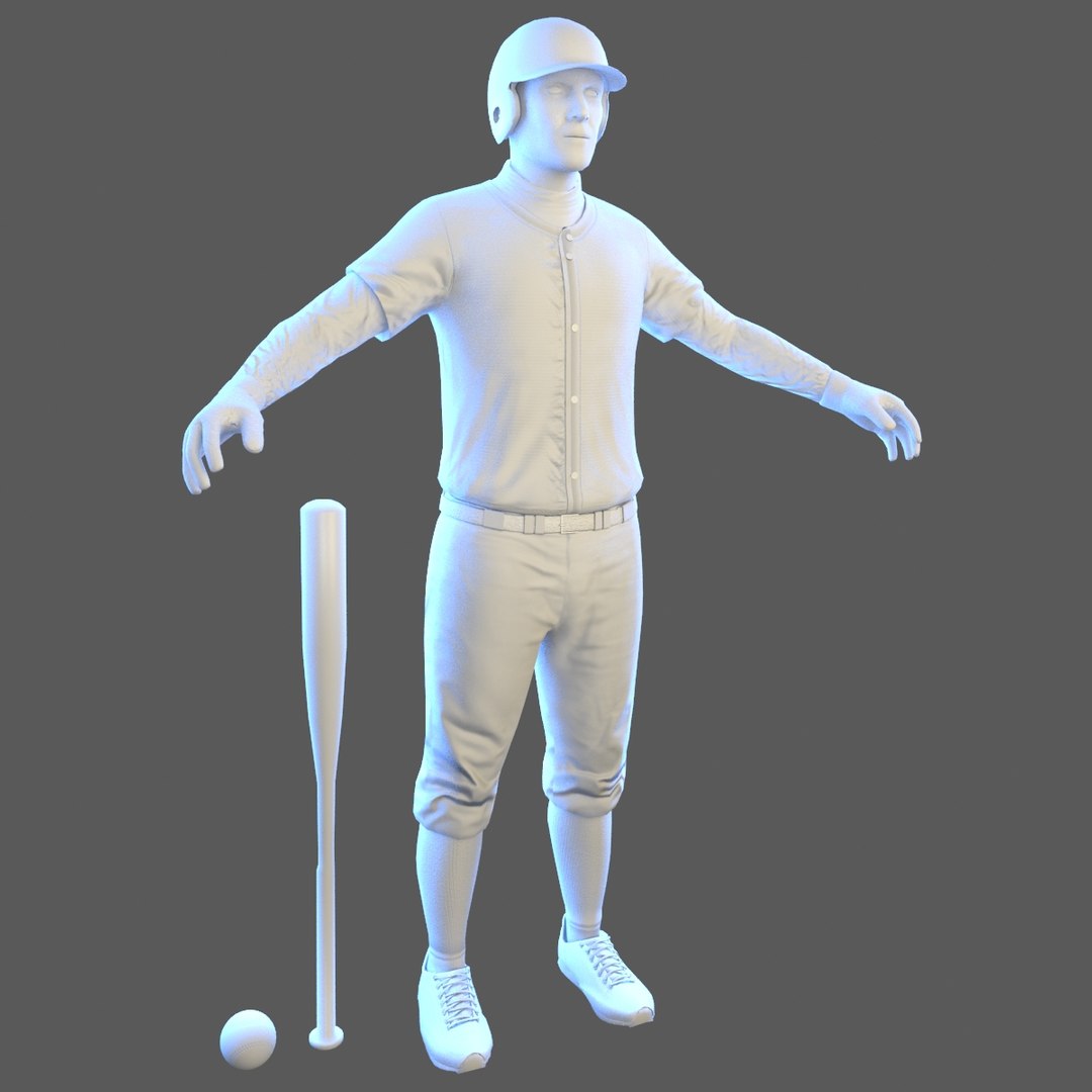 3D baseball player bat ball - TurboSquid 1462841